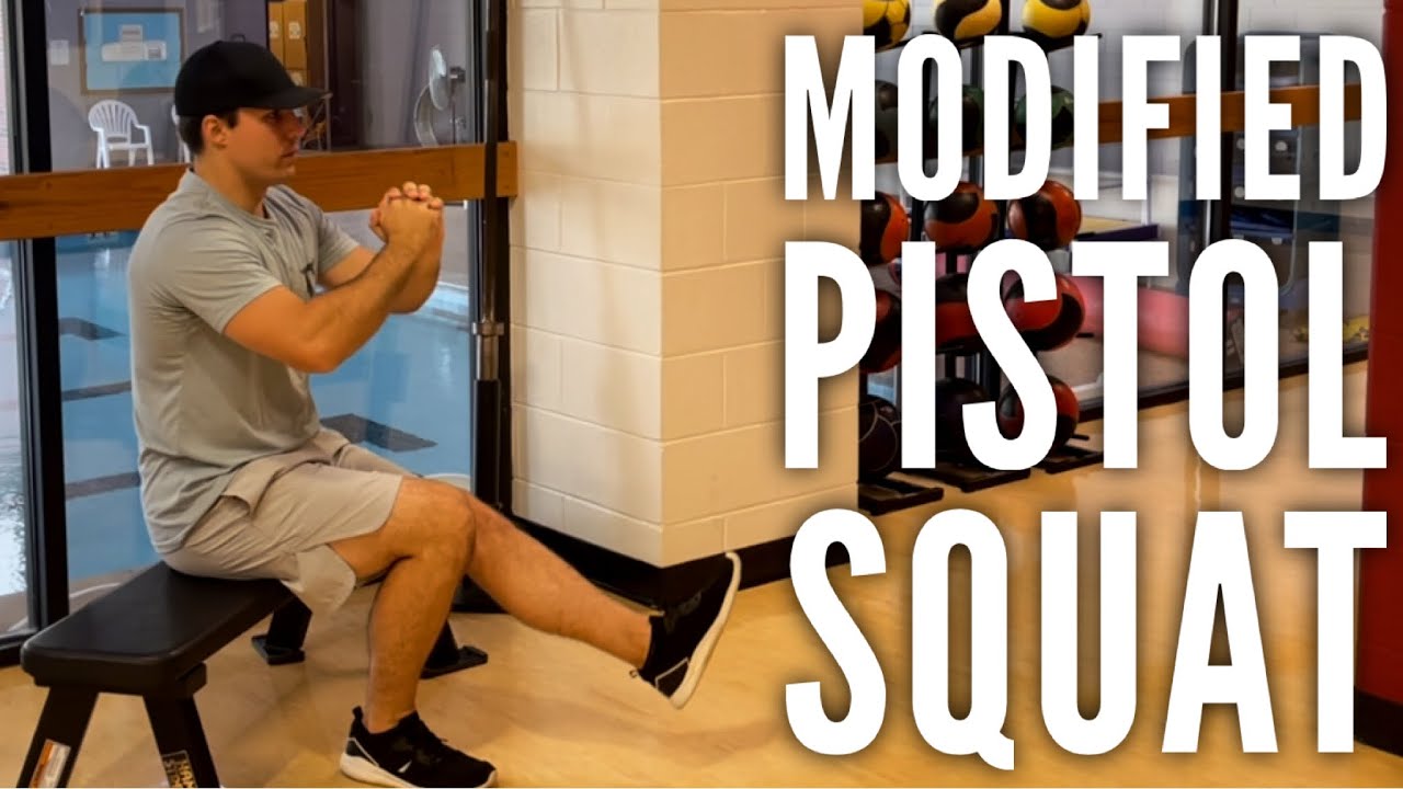 Modified Pistol Squat Using Bench - Beginner Exercise Library - YouTube