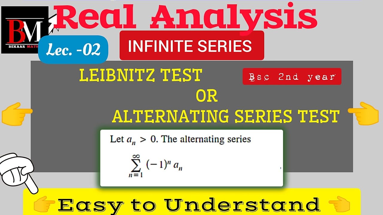 Alternating Series Test or Leibnitz Test | Examples and Questions | bsc ...