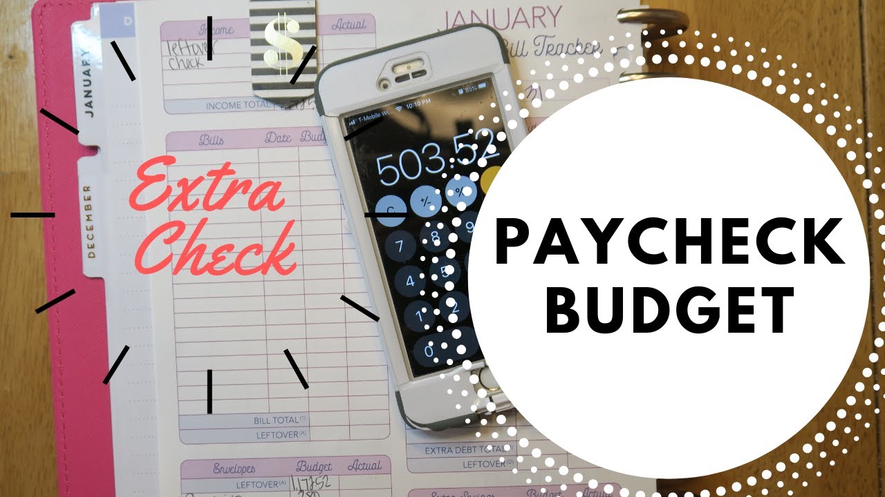 Paycheck Budget Extra Paycheck For January YouTube Paycheck Budget Extra Paycheck For January YouTube