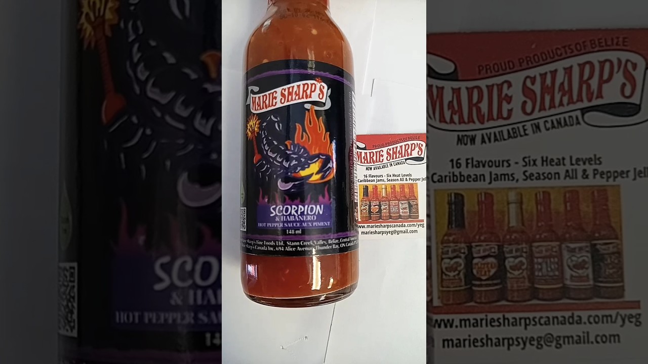 Marie sharps no wimps allowed 🥵 hot sauce scorpion and habanero part ...