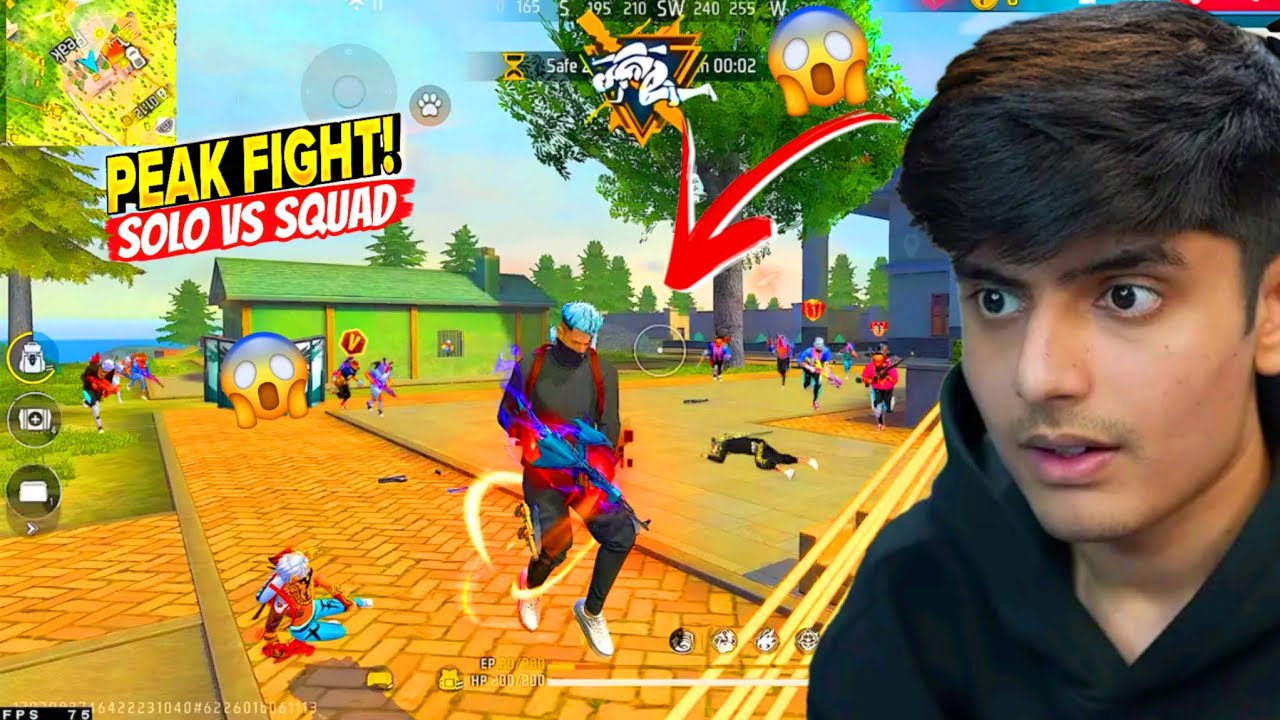 15 Kills 💪peak Fight 99 Headshot Rate ⚡ Solo Vs Squad🪂[ Full Gameplay