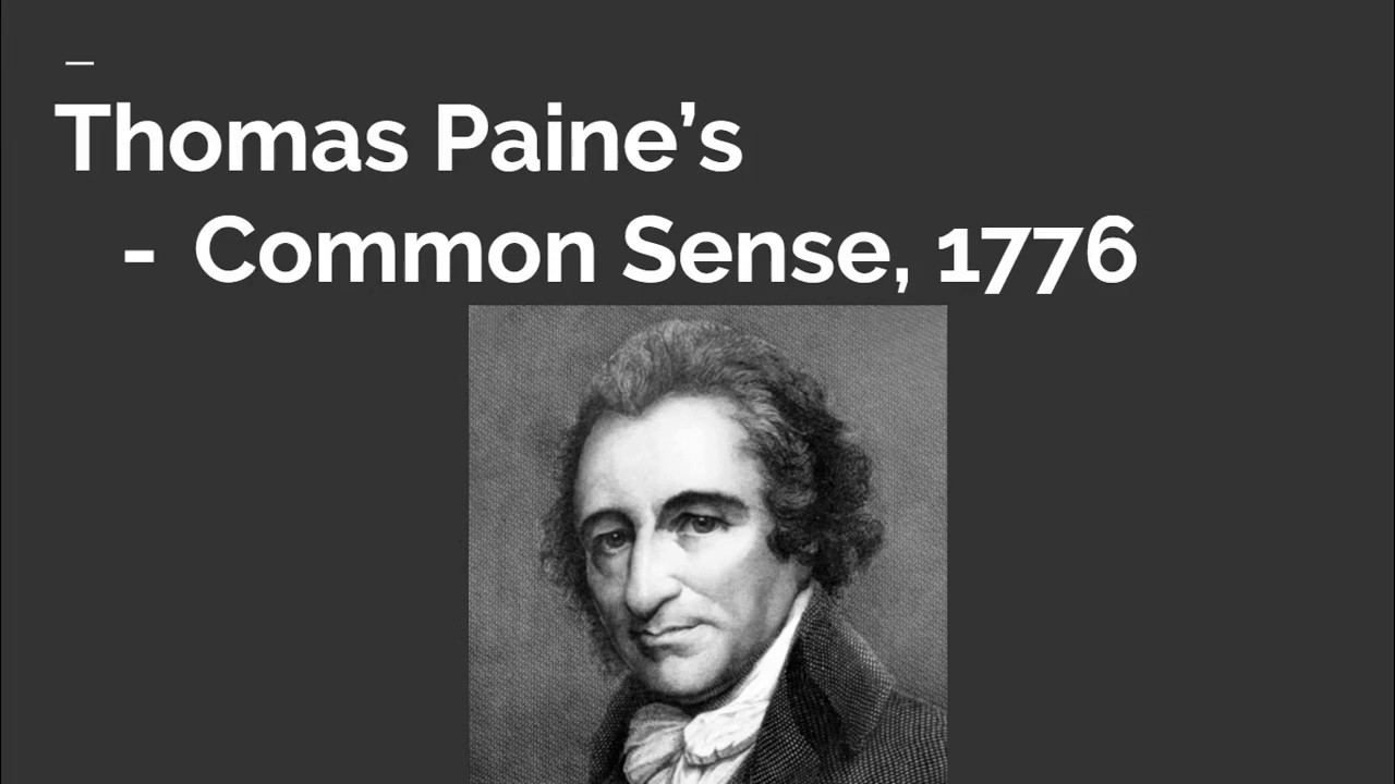 Common Sense by Thomas Paine - YouTube