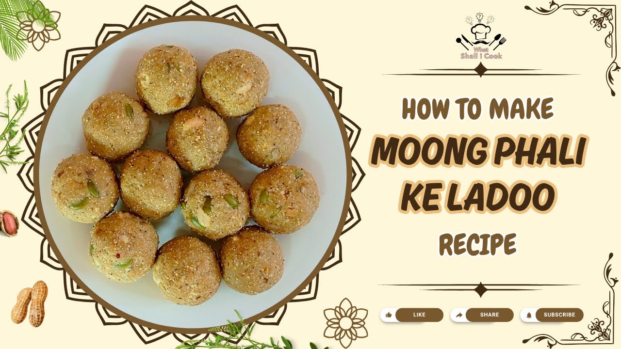 Moong Phali Ke Laddu Recipe | Peanut Jaggery Laddu Recipe by What Shall ...