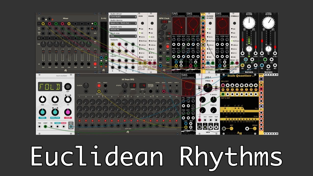 Euclidean Rhythms in VCV Rack - YouTube