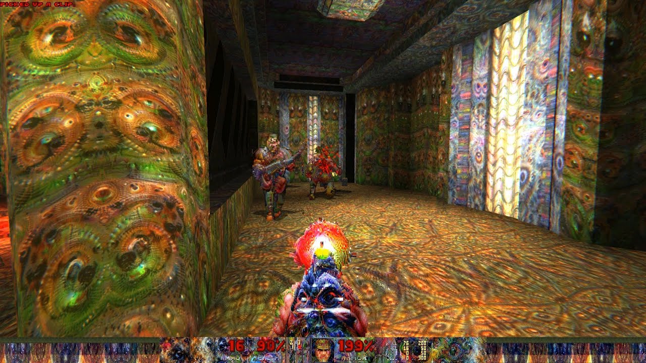 Doom 2 on Drugs (Hangar remaster) [gzdoom] - YouTube