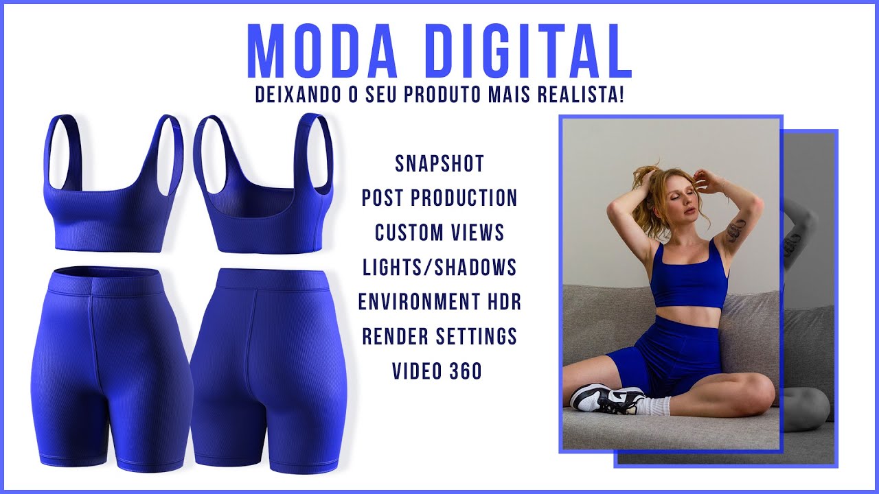 Moda Digital Clo 3D / Marvelous Designer- Render (Deixe seu produto ...