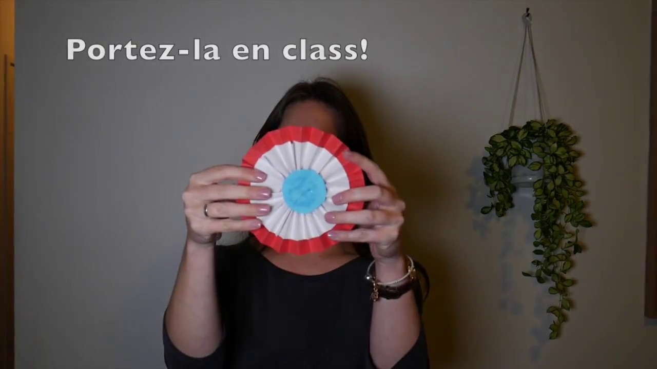 Comment faire une cocarde tricolore - classe de FLE (How to make a ...