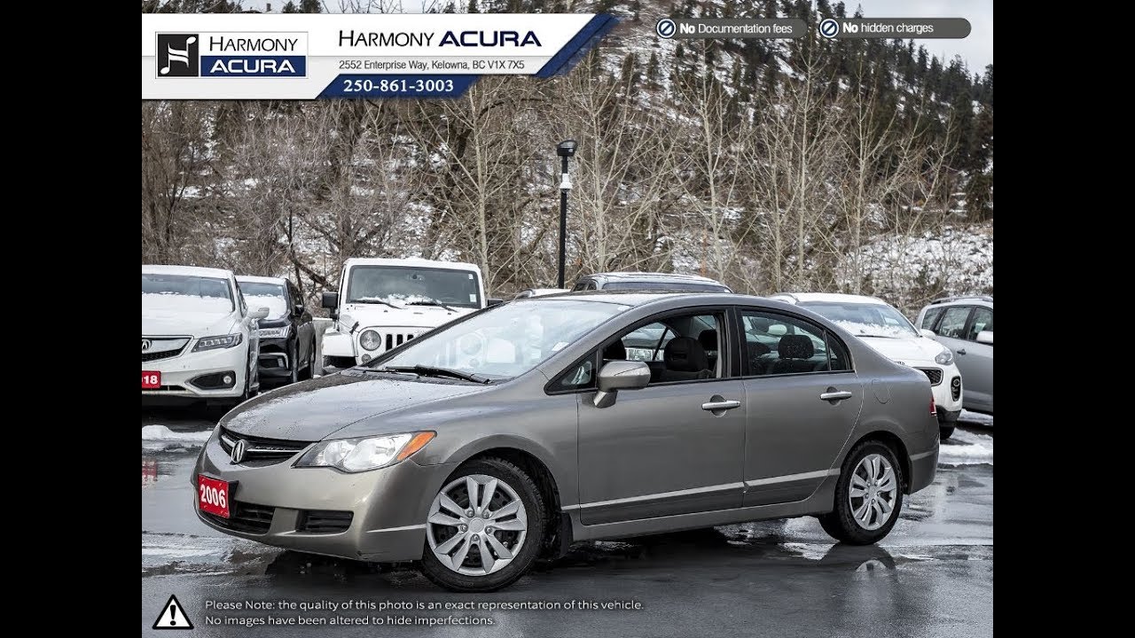 2006 Acura CSX Premium - Harmony Acura - Grey - A20099A - Kelowna, BC ...