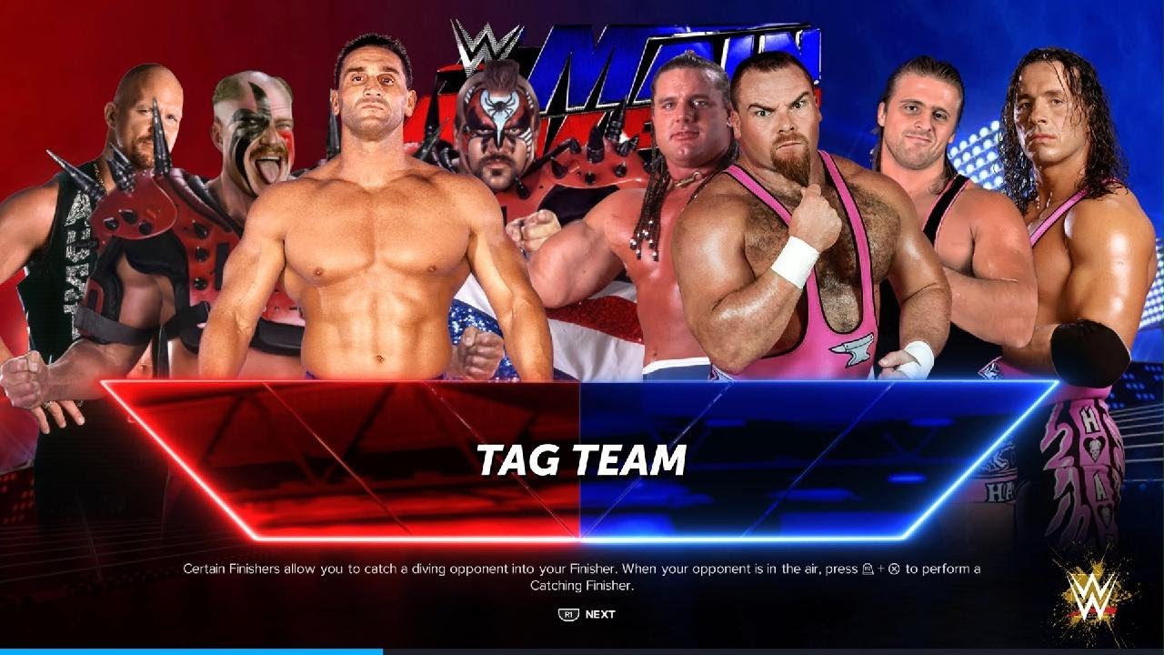 WWE 2K24 In Your House 16 : Canadian Stampede 1997 Main Event Team USA ...