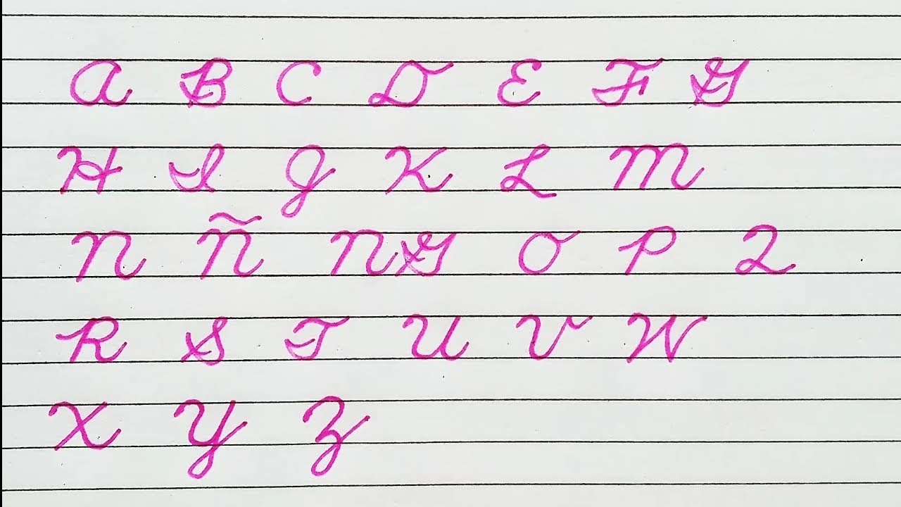 Filipino Alphabet | Capital Letters | Sulat Dikit Dikit | Clean Cursive ...