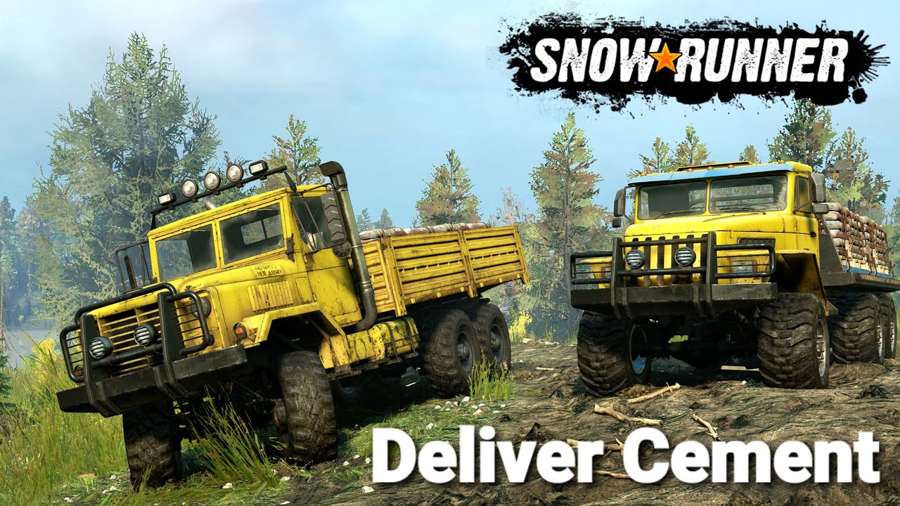 Cement delivery missions to various houses - SnowRunner || xbox one x ...