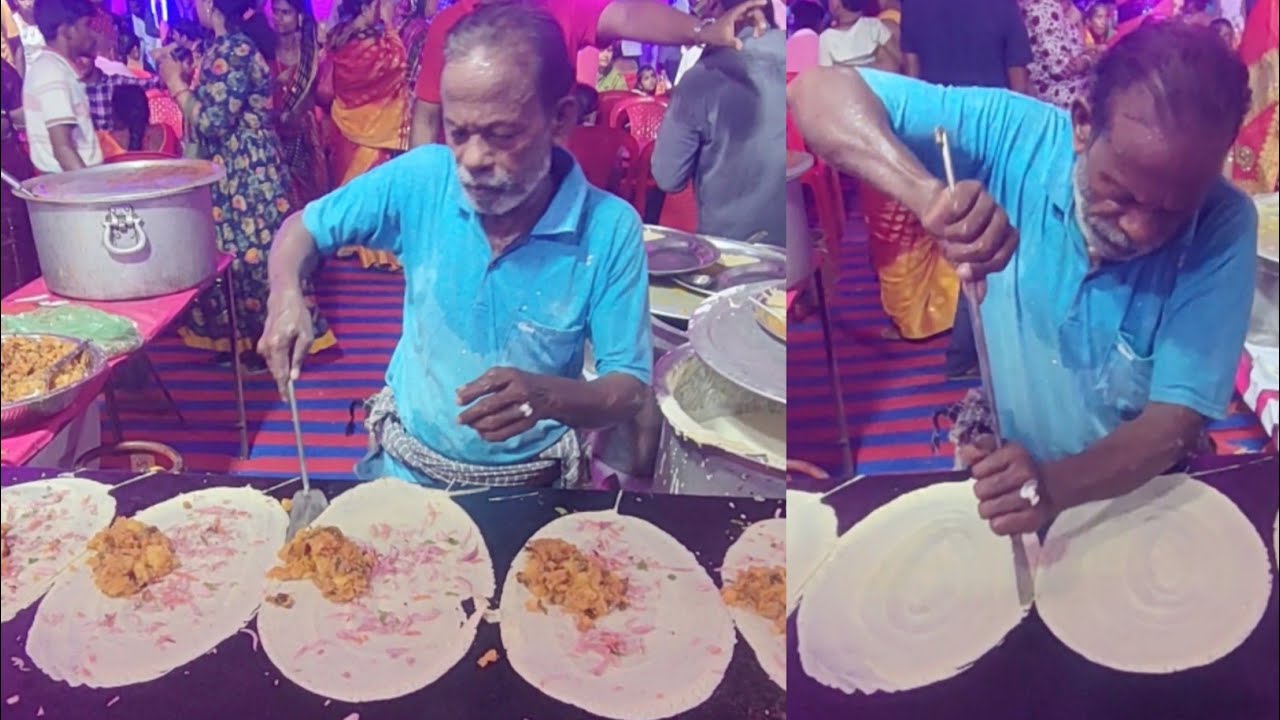 69 Years Old Hardworking Man Making Crispy Masala Dosa in Paradeep 😋😋😋 ...