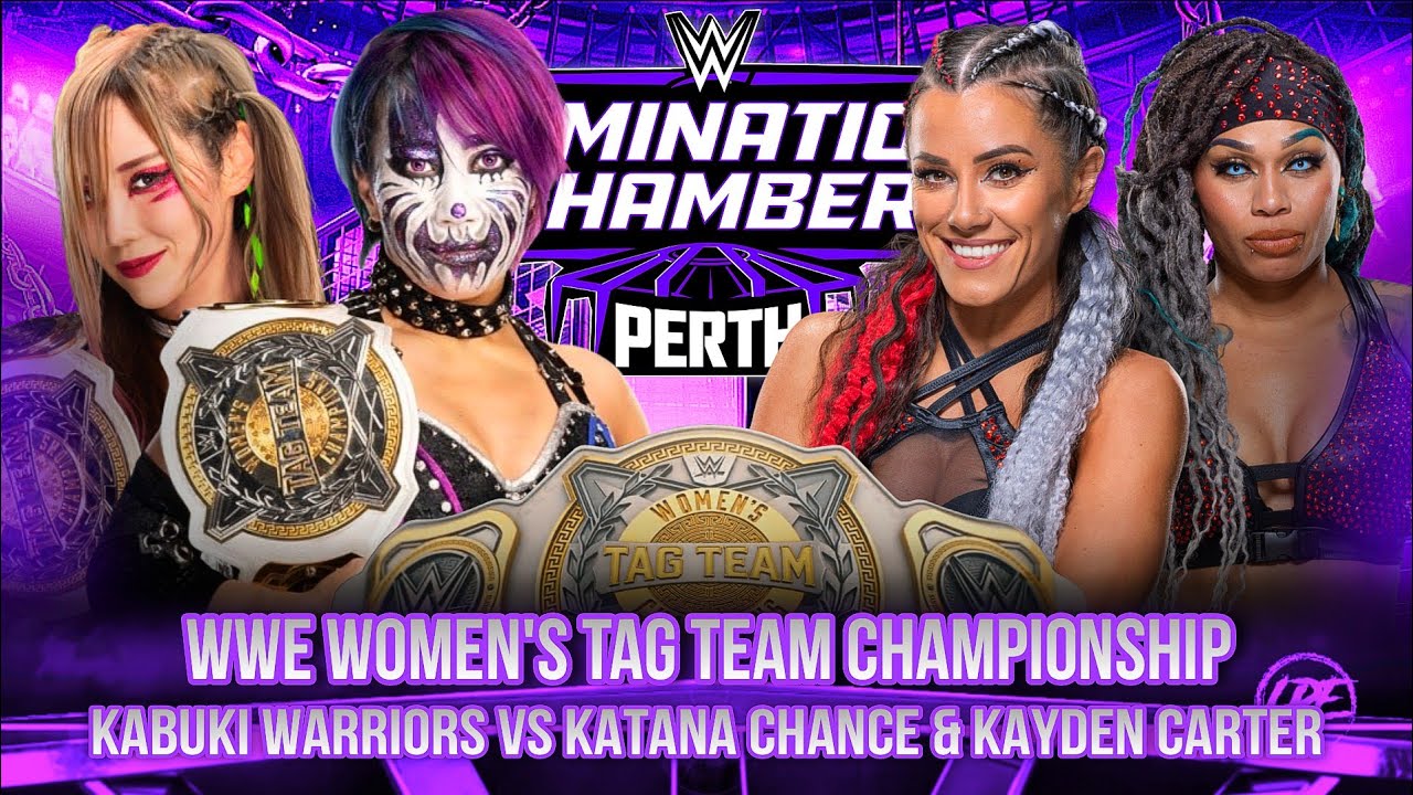 WWE 2K23 - Kabuki Warriors Vs Katana Chance & Kayden Carter | WWE ...
