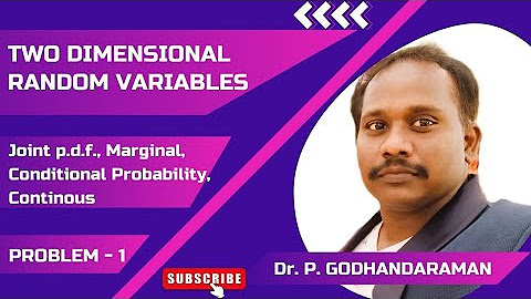 Unit 2 - Two Dimensional Random Variables - Probability and Stochastic Processes - YouTube