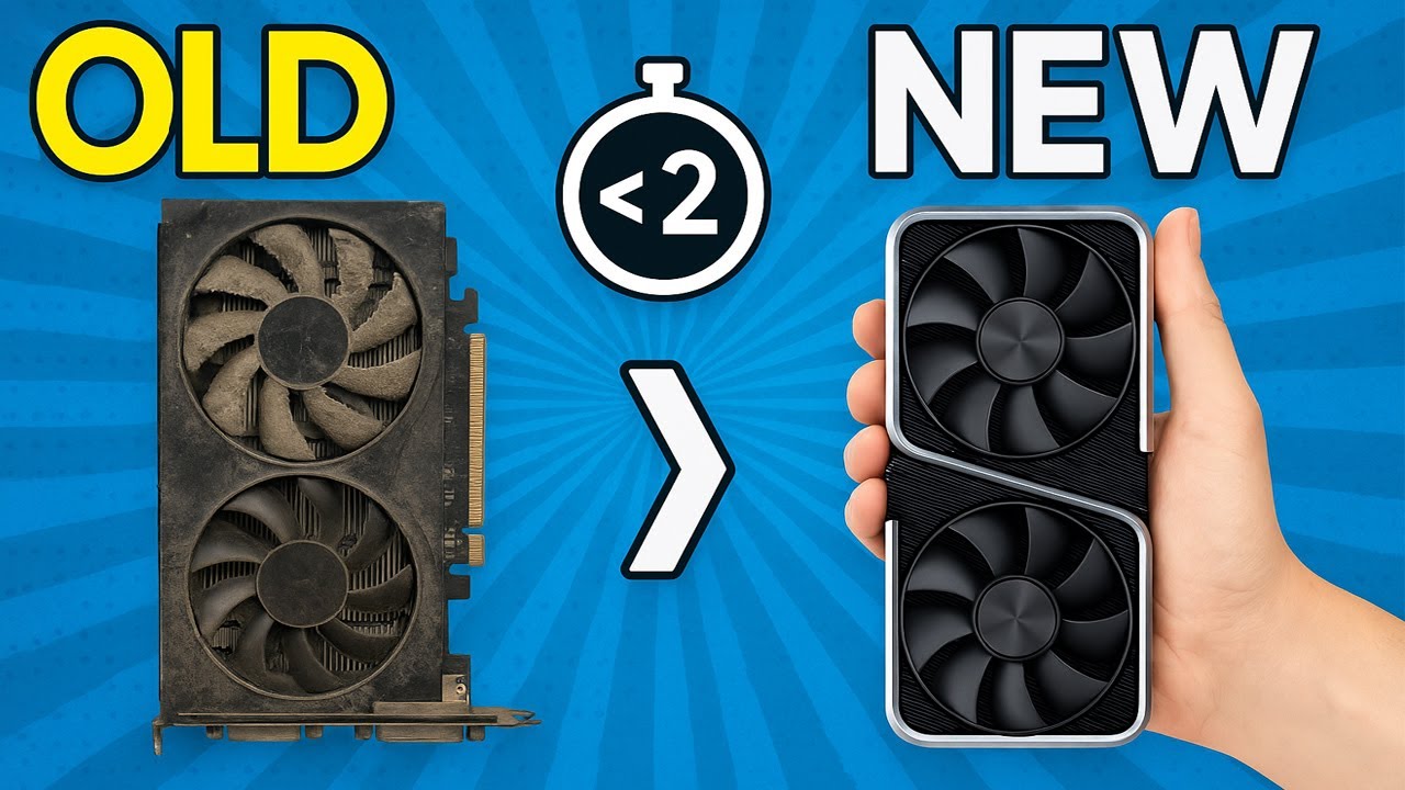 How to Upgrade Your GPU in UNDER 2 Minutes! (Easy Graphics Card Swap ...