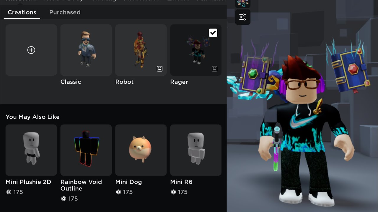 Showing my two new characters - YouTube