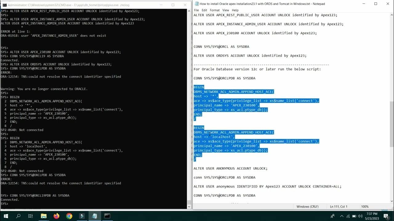 How To Install Oracle Apex 231 Along With Tomcat And Ords In Windows Trainerbd Training