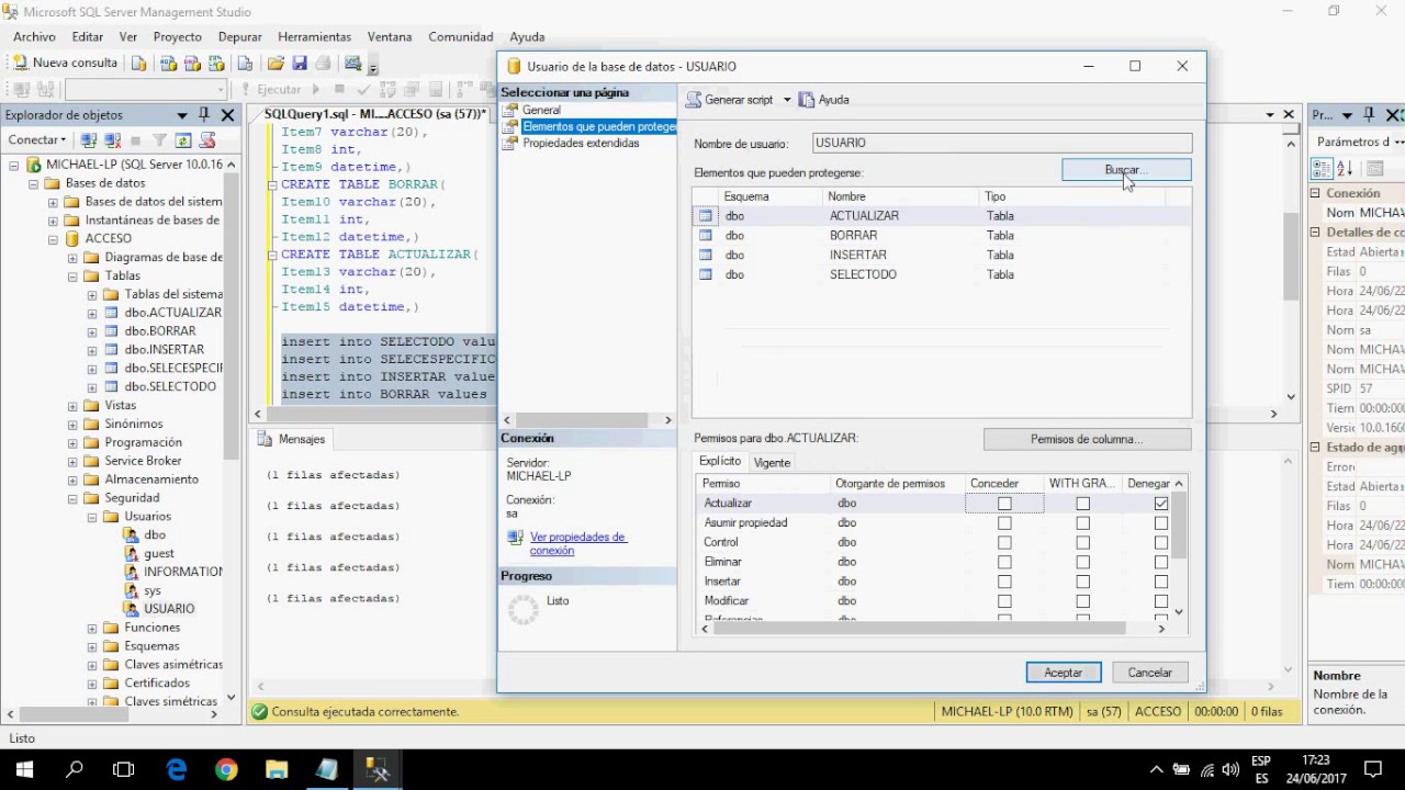 Creacion de accesos con sql server (BASICO) - YouTube