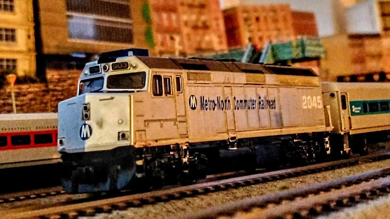 Metro-North push-pull trains. FL9. F40PH2 (leased unit from Caltrain ...