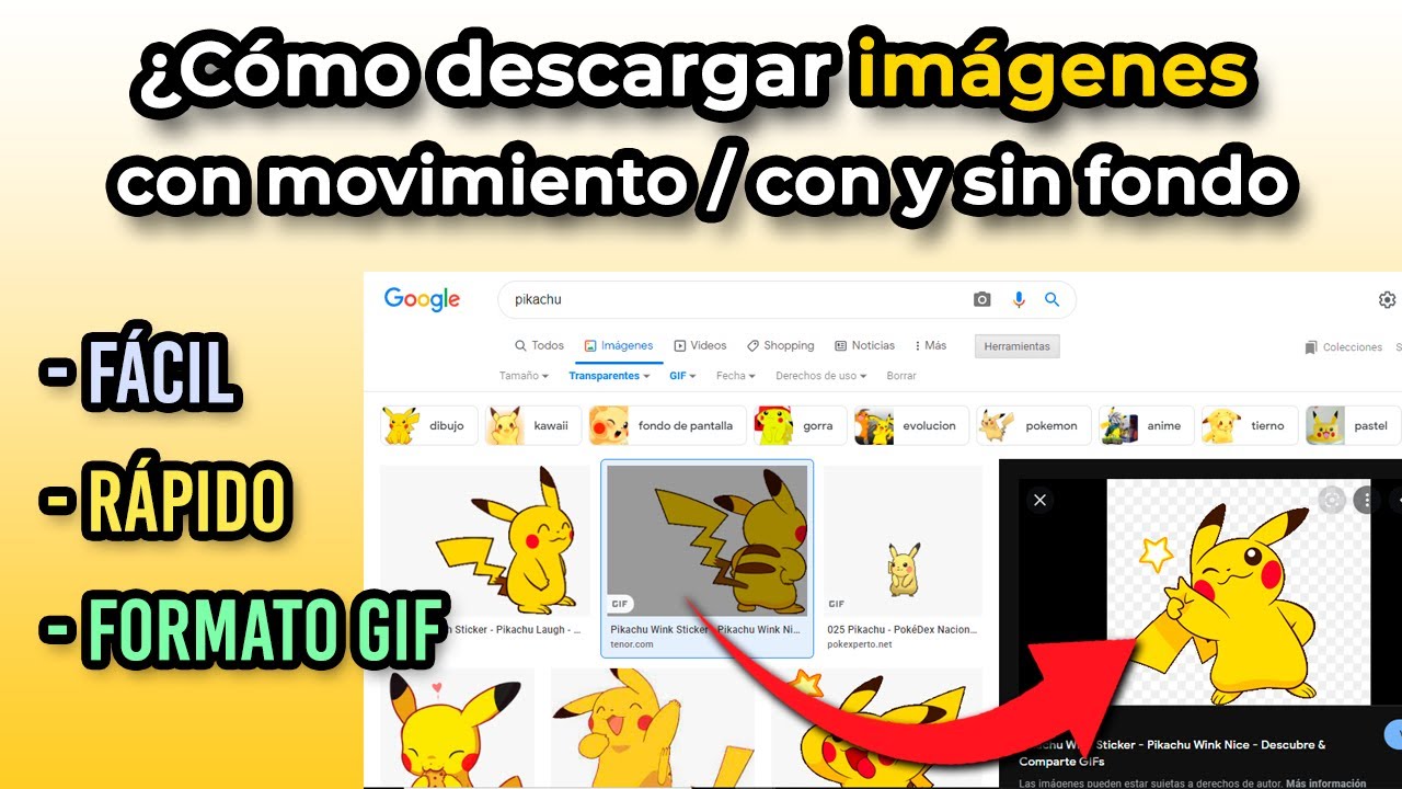 ¿Cómo buscar imágenes con movimiento GIF? - YouTube