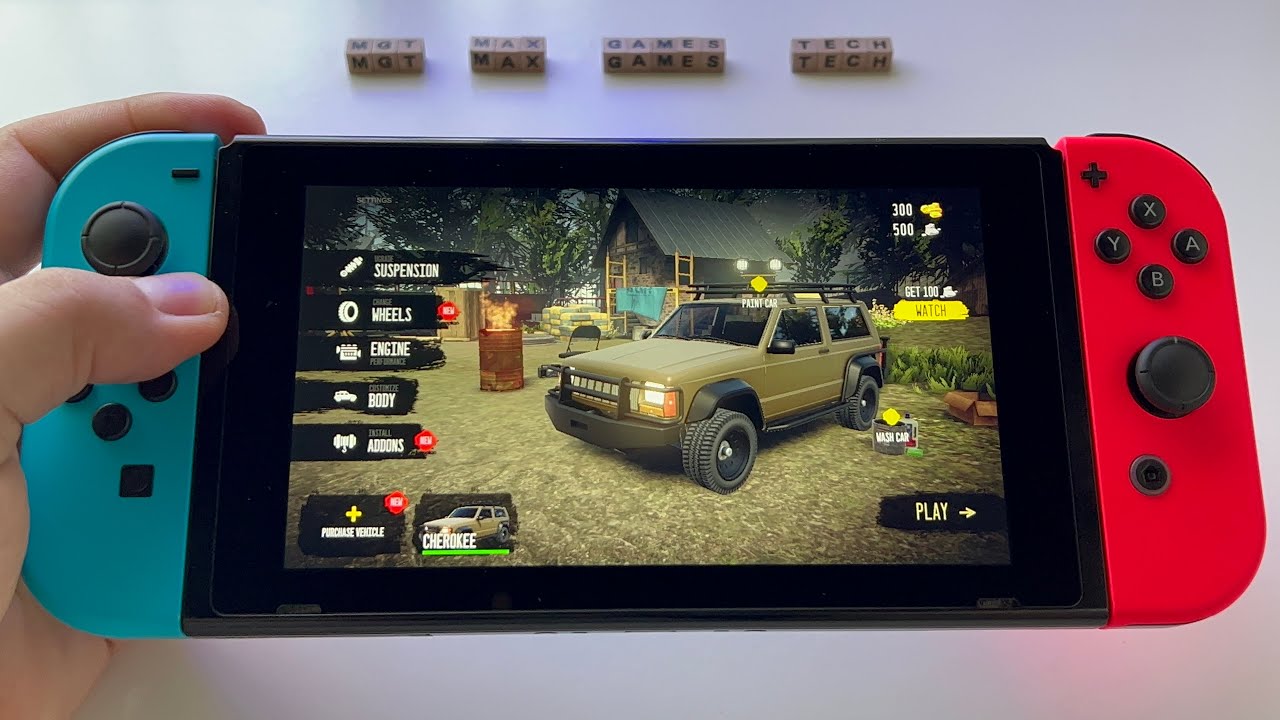 Mudness Offroad Car Simulator - Nintendo Switch handheld gameplay - YouTube