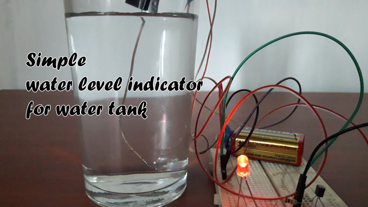 Simple water level indicator for water tank - YouTube