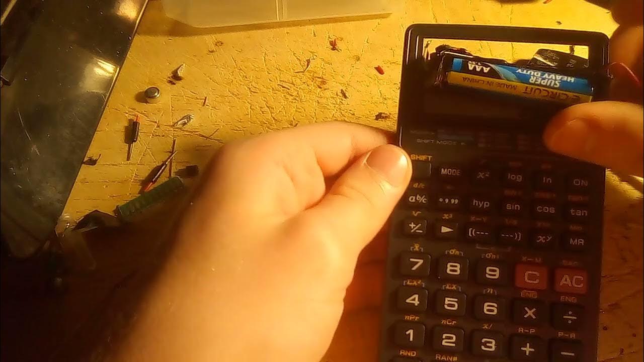 Fixing my broken calculator for realzies - YouTube