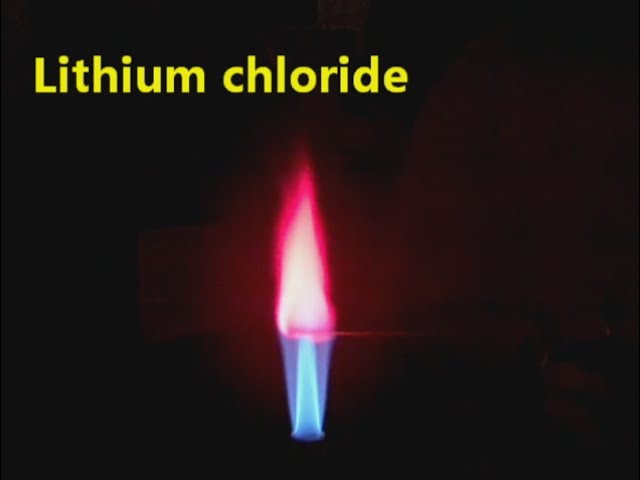 Flame Test Lab Lithium