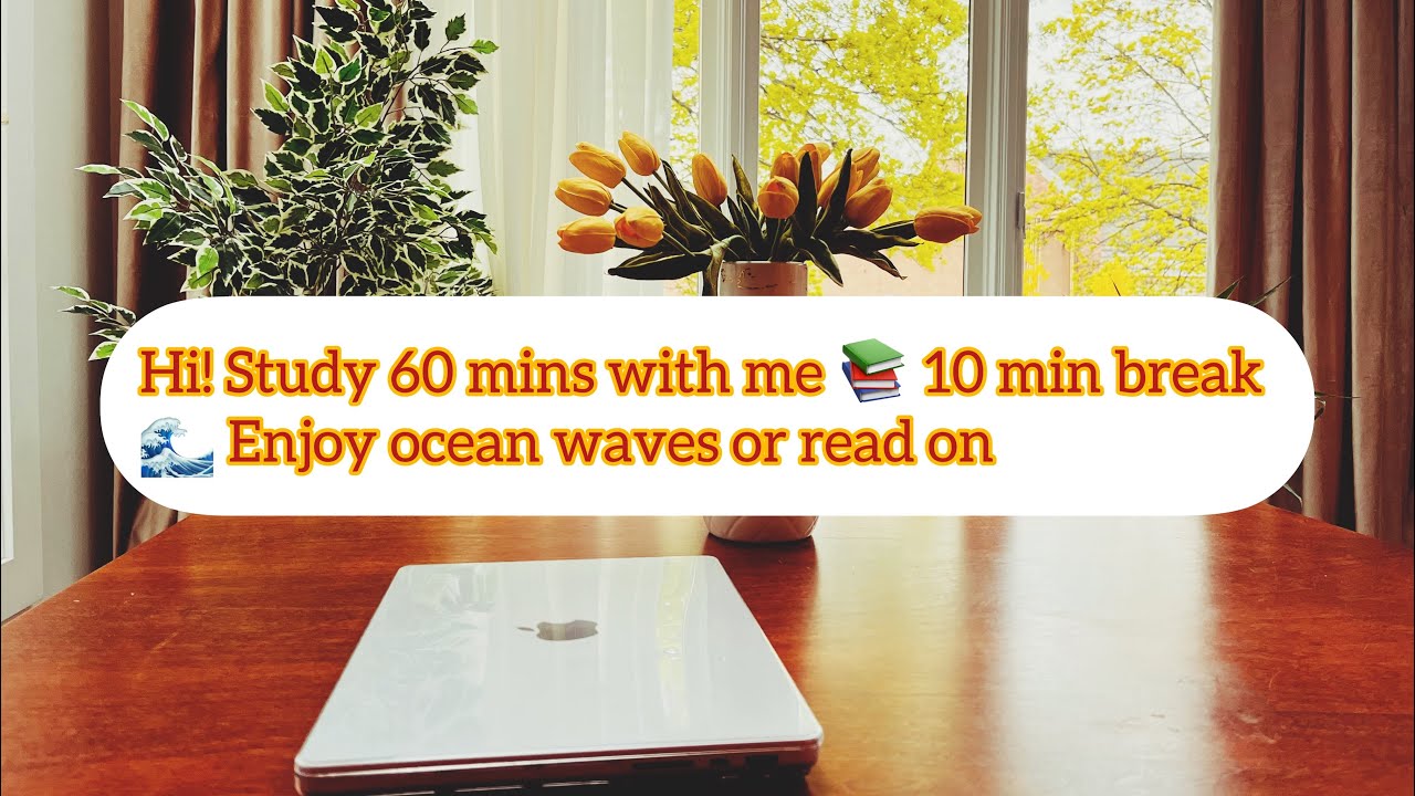 Stay Focused: 1 Hour Study With Me Session + 10 Minute Break for ...