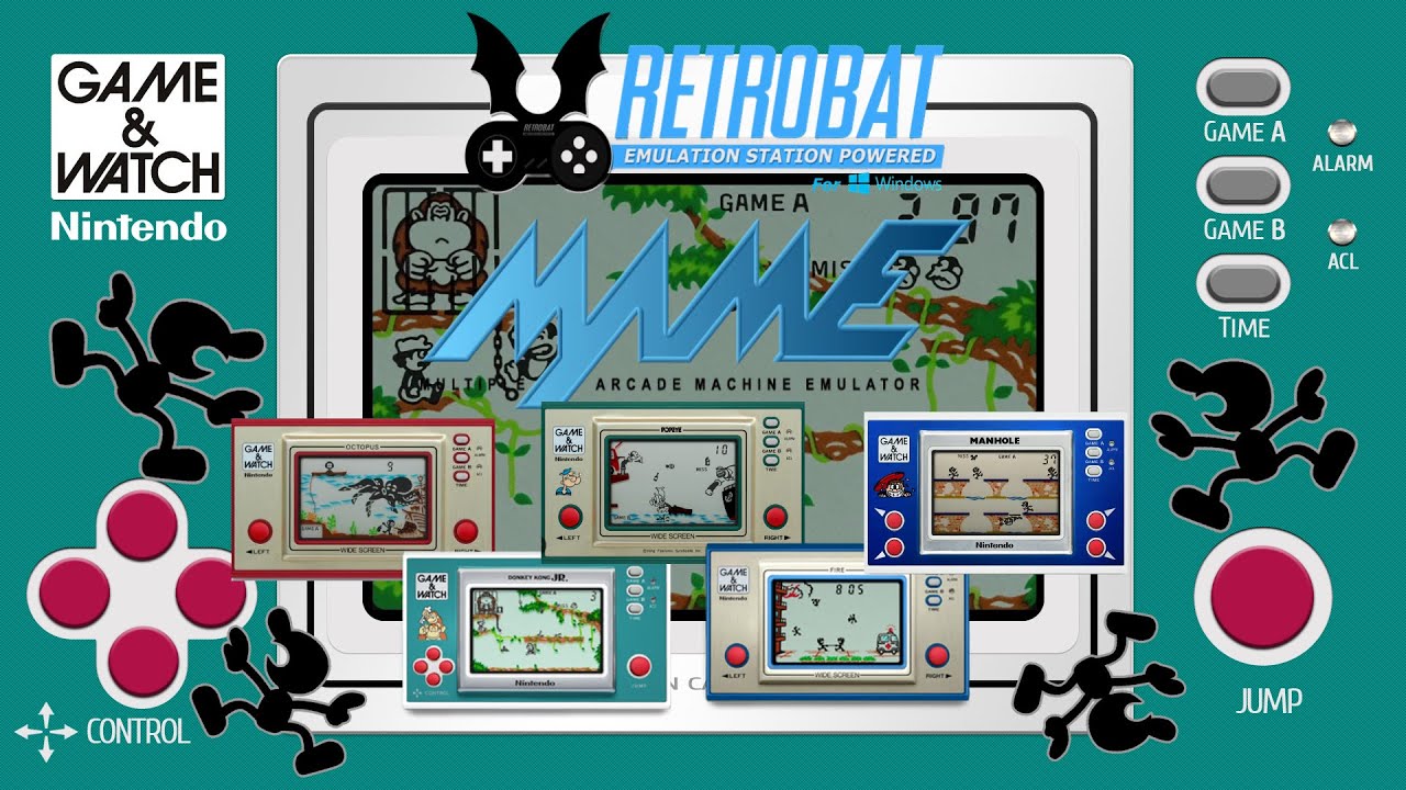 Retrobat MAME & Nintendo Game & Watch Emulation - YouTube