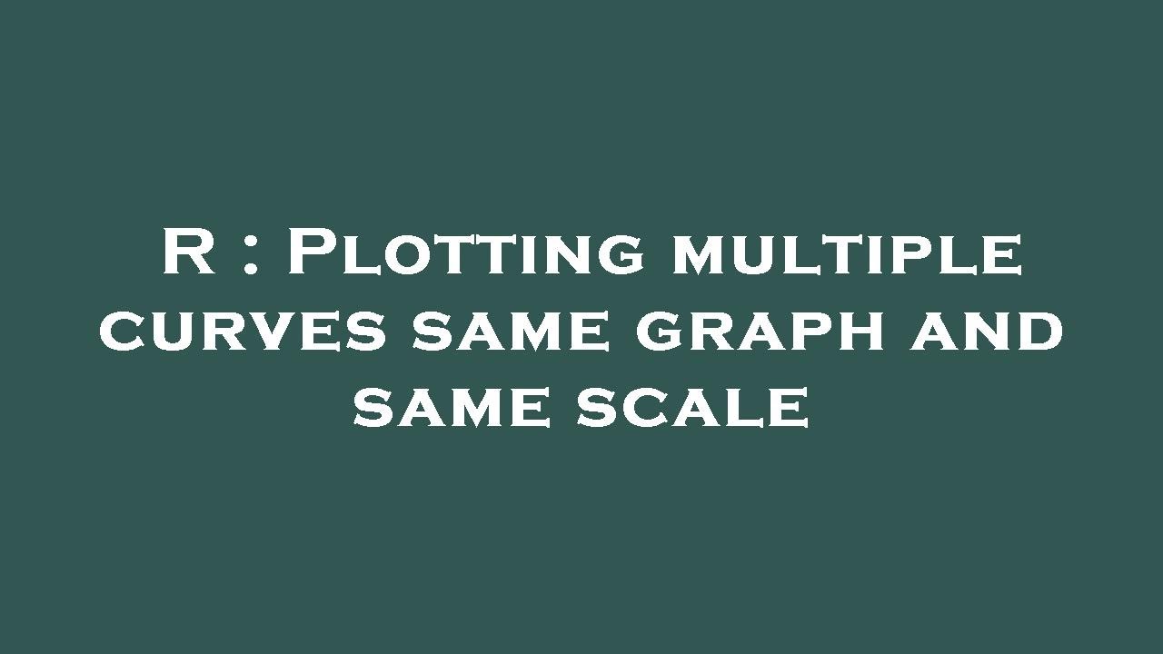 R Plotting Multiple Curves Same Graph And Same Scale Youtube 7038