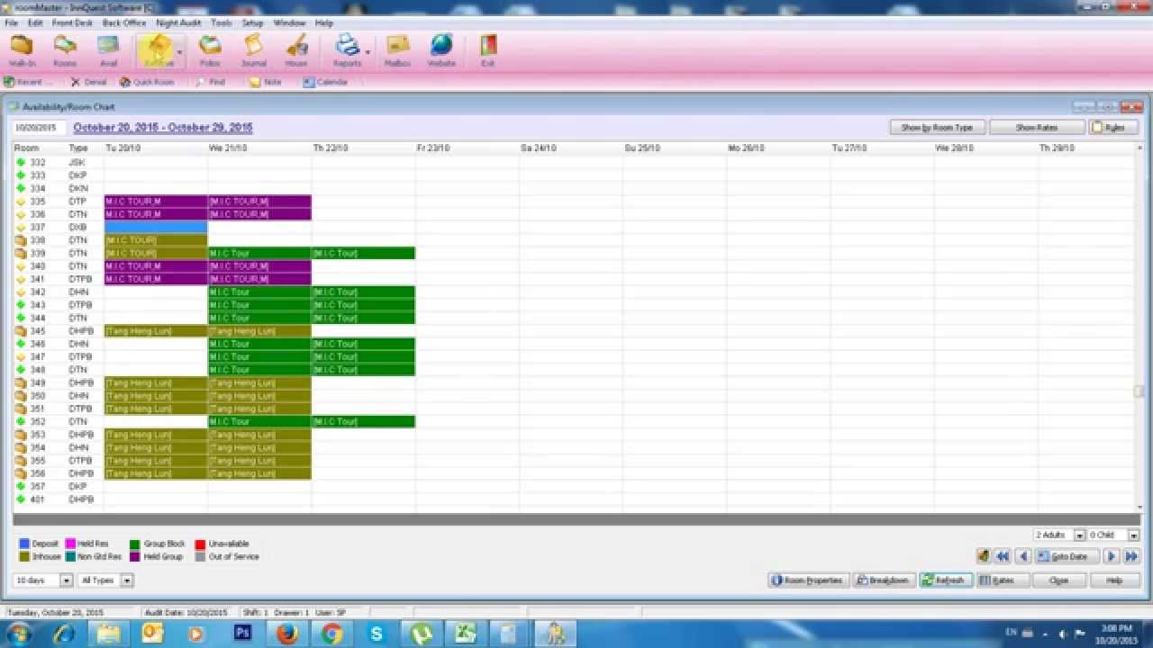 How to Block & Assign Group for RoomMaster - YouTube