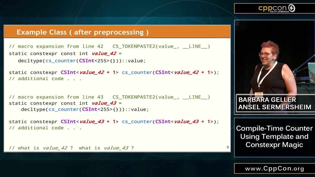 Cppcon 2015 B Geller And A Sermersheim Compile Time Counter Using Template And Constexpr Magic