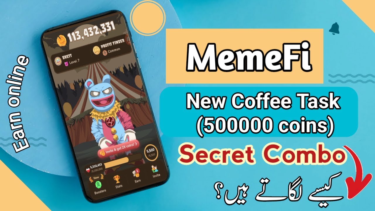 Memefi | Memefi secret combo | New Coffee Task | @QamarZiaAli - YouTube