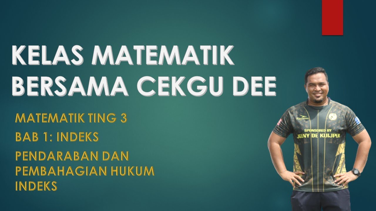 MATEMATIK TING 3 : BAB 1 INDEKS - YouTube