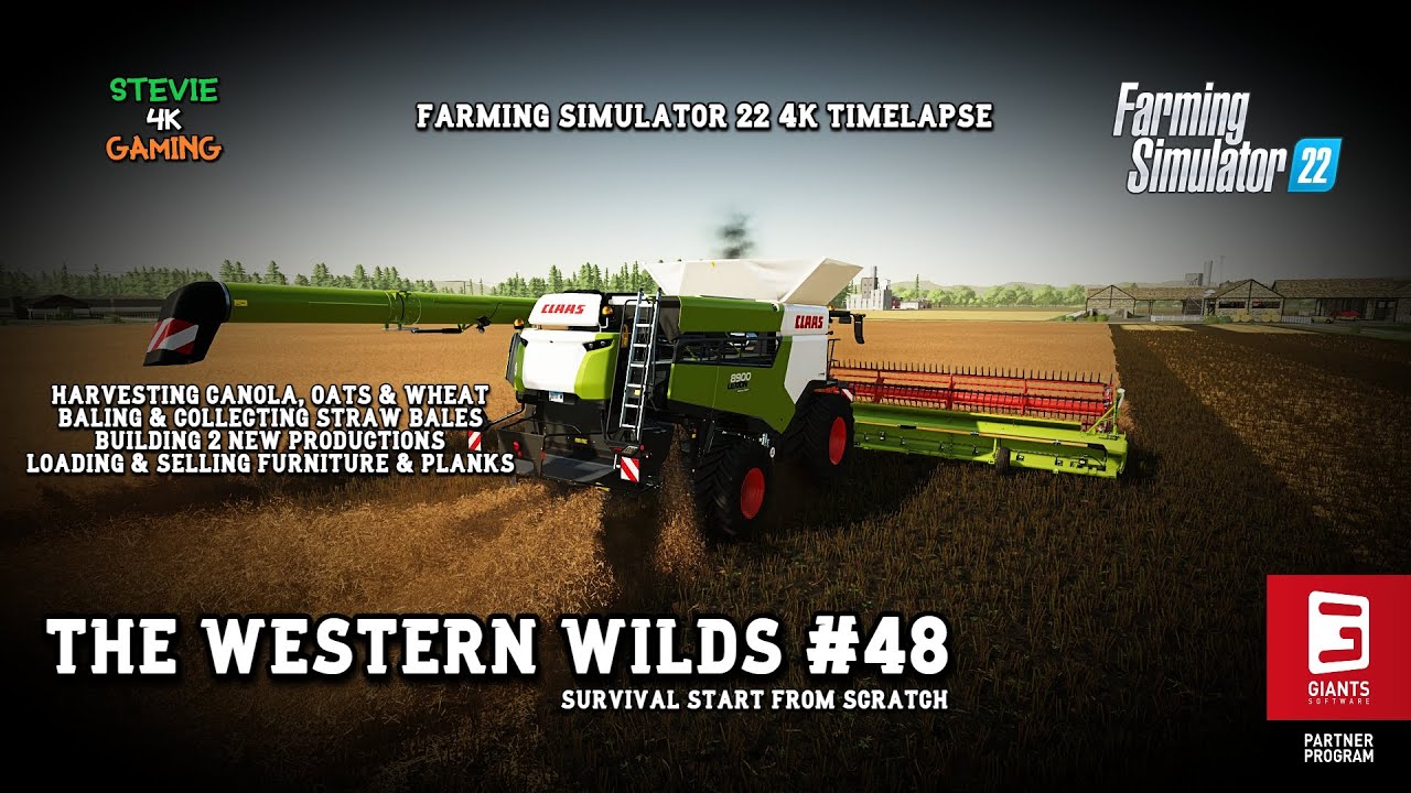 The Western Wilds/#48/New Productions/Harvesting Crops/Baling Straw ...