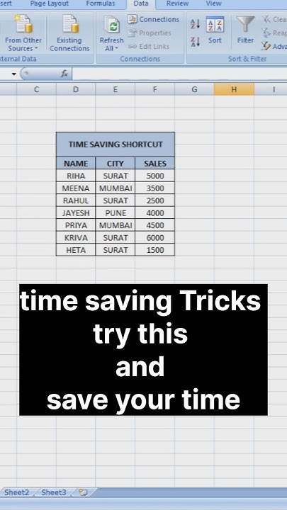 Use Excel Keyboard Shortcuts To Save Time | excel | #shorts #trending #viralshorts - YouTube