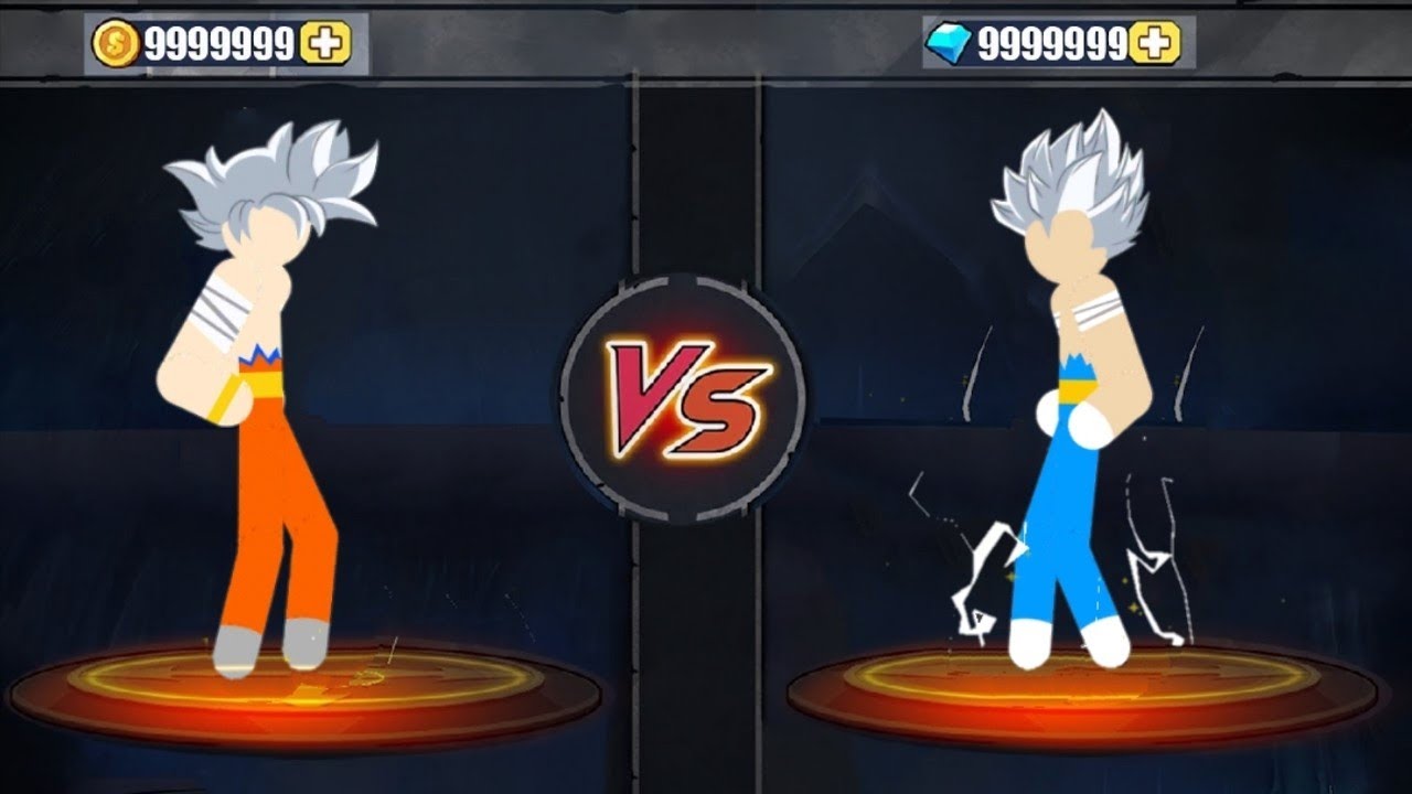Stickman Warriors - Goku Ultra Instinct Vs Vegeta Ultra Instinct - YouTube