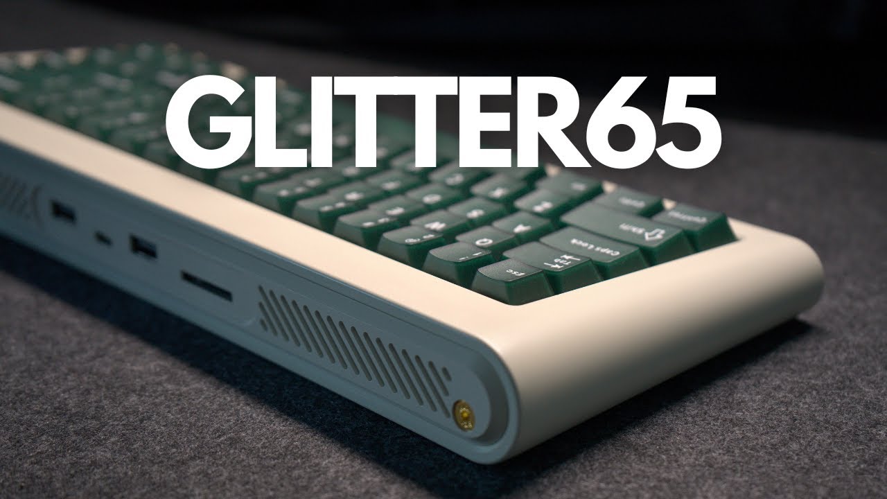 This plateless keyboard is amazing... | Glitter65 R2 Review - YouTube