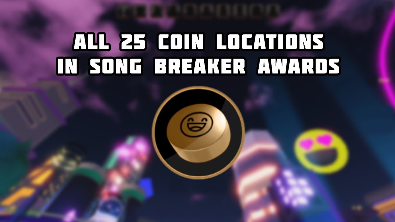 ALL 25 COIN LOCATIONS IN ROBLOX LOGITECH SONG BREAKER AWARDS - YouTube
