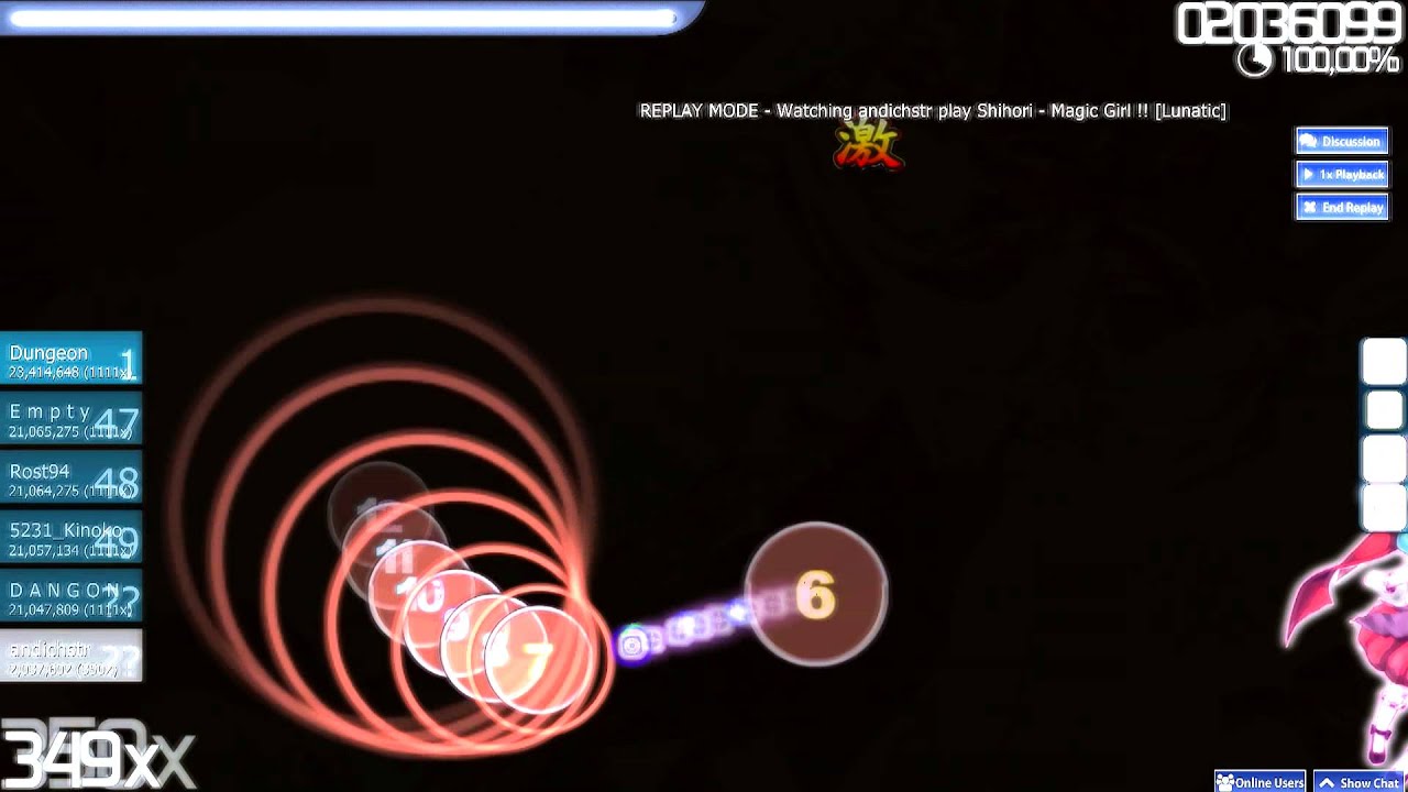 osu! Touhou (Shihori) - Magic Girl! (SS) - YouTube