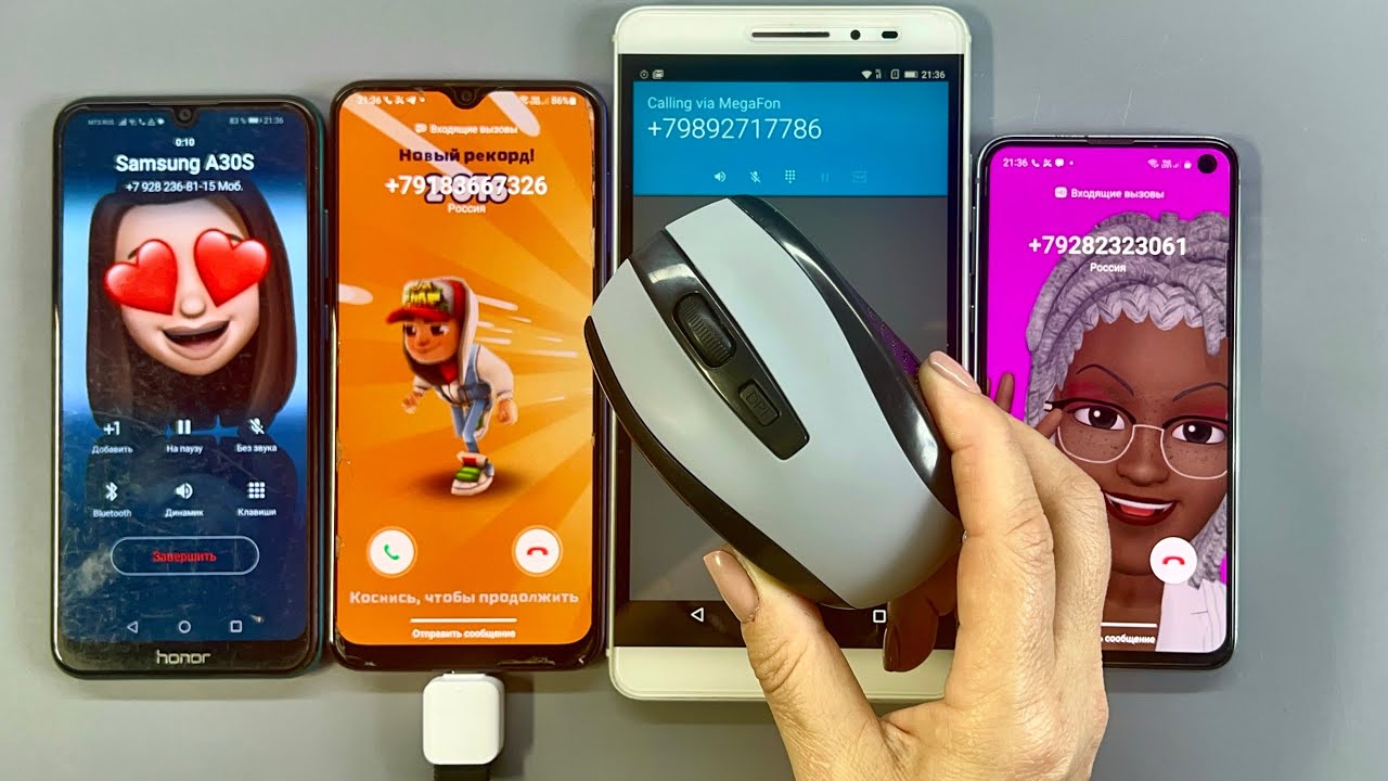 Incoming call mouse control & Honor 8A & Samsung Galaxy A30s & Lenovo ...
