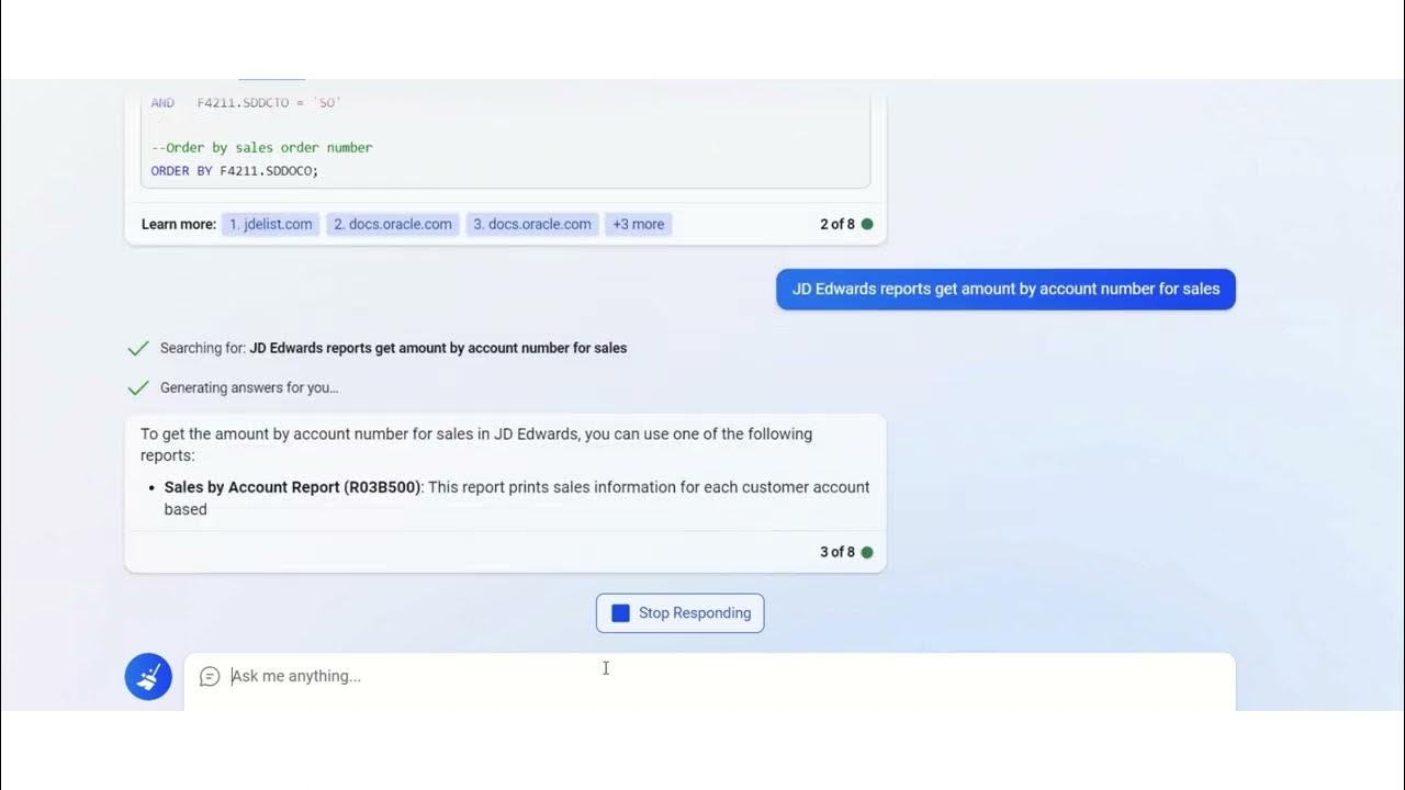 Experimenting ChatGPT with JD Edwards its amazing - YouTube