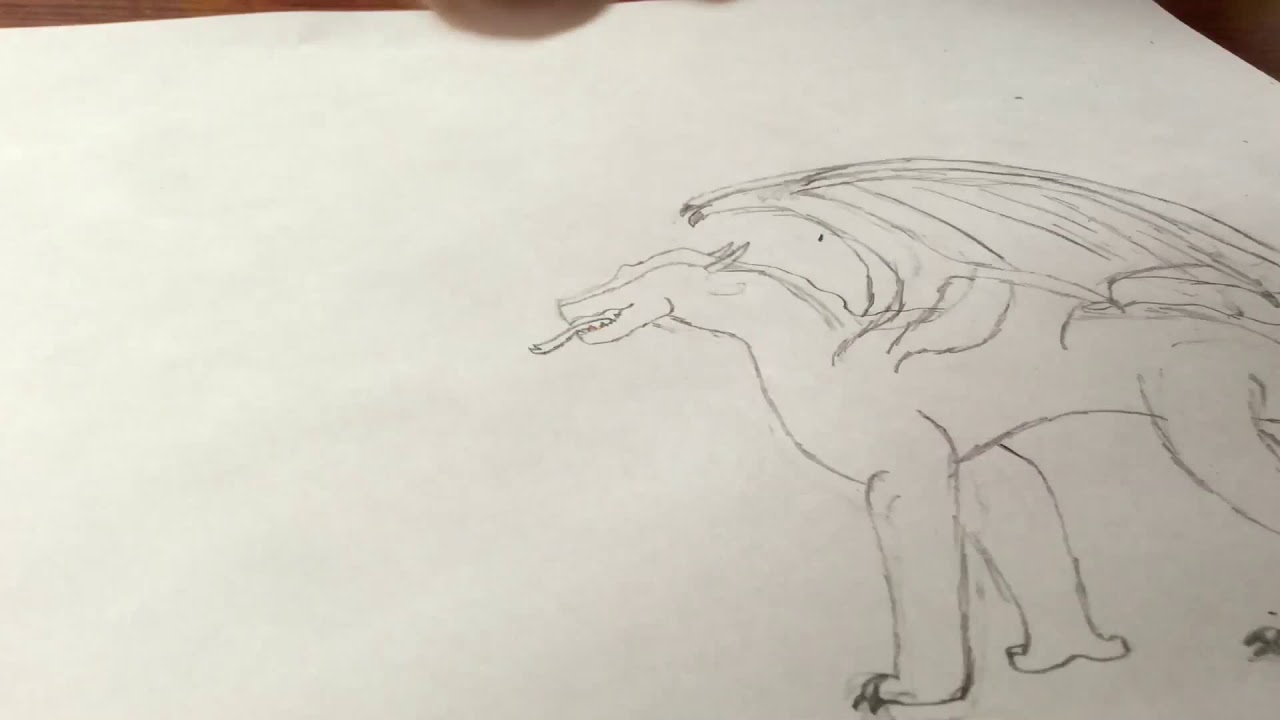 Wings of Fire SandWing Speed Draw Fan Art #2 - YouTube