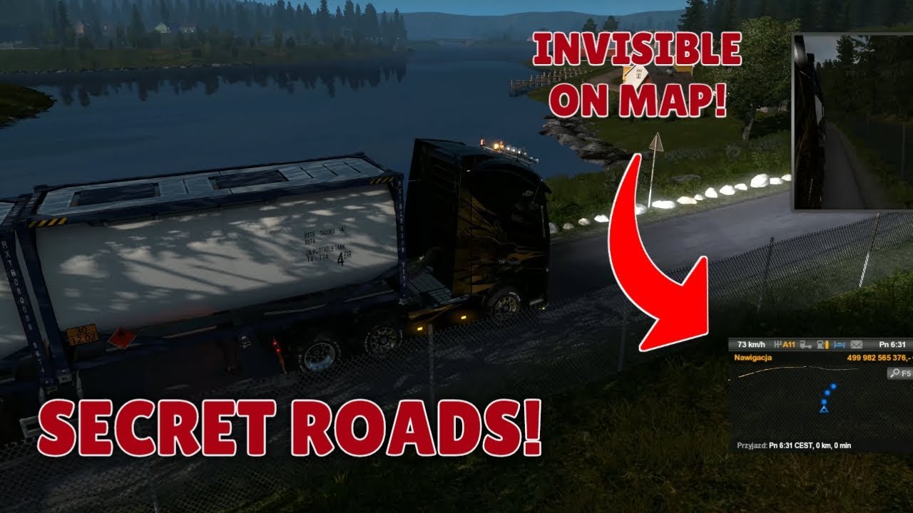 SECRET ROADS in EURO TRUCK SIMULATOR 2!!! Scandinavia ETS2 - YouTube