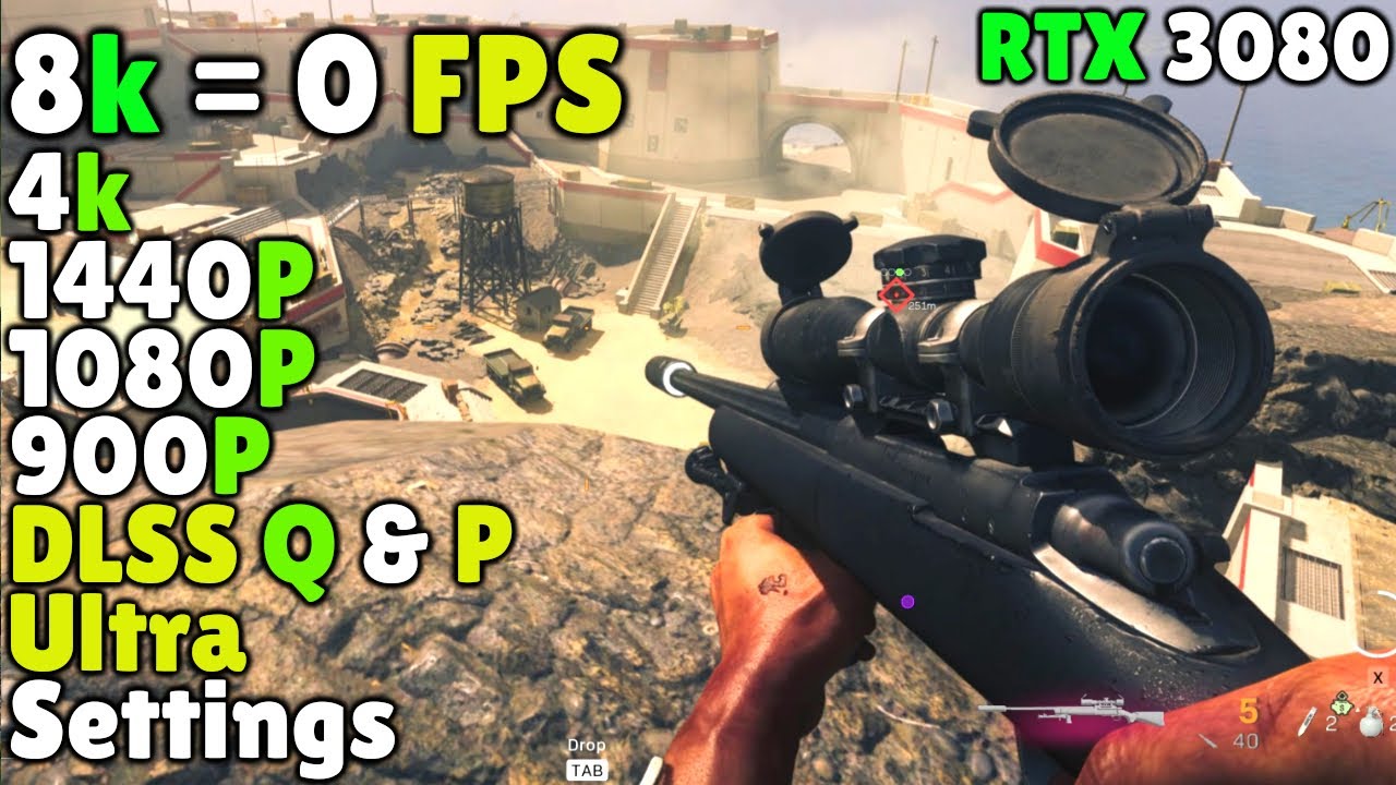 RTX 3080 | Cod Warzone | 8K, 4K, 1440p, 1080p, 900p, DLSS | Ultra ...