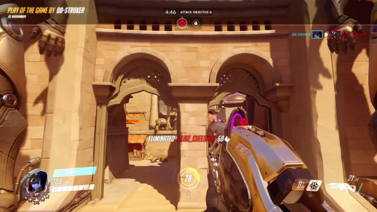 Overwatch widowmaker Kill feed - YouTube