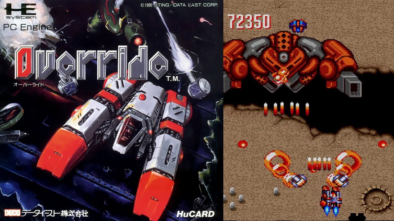Override (1990) (Shoot Em Up) (PC Engine) [GAMEPLAY] [EN] [HD] - YouTube