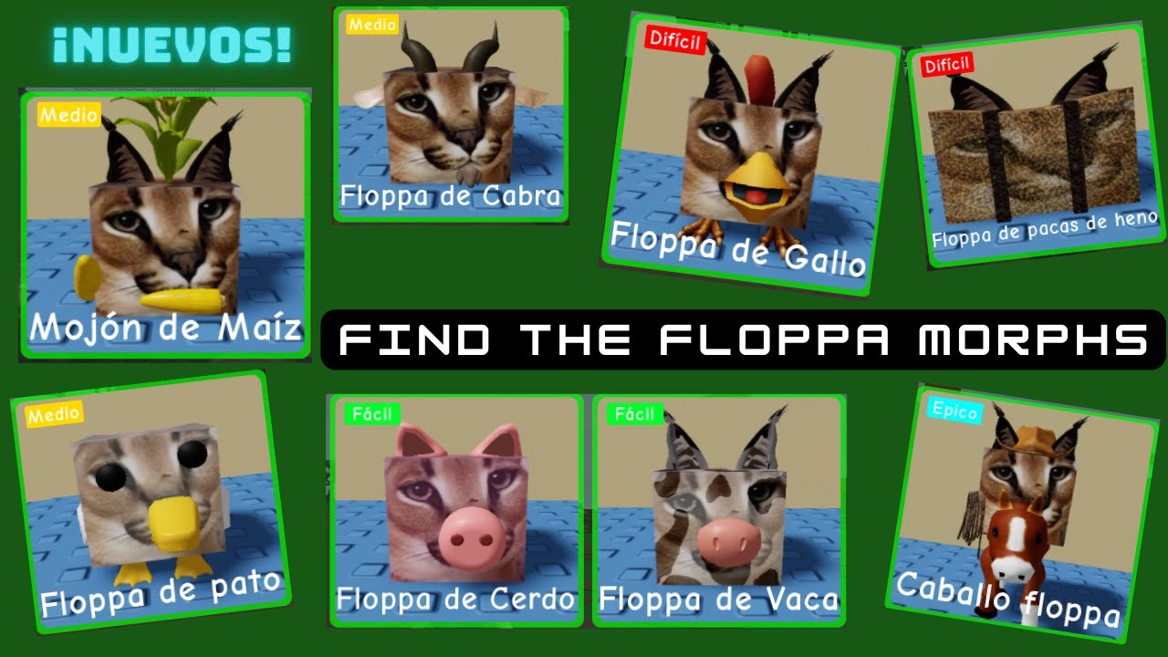 ENCUENTRO TODOS LOS FLOPPAS DEL MAPA GRANJA EN FIND THE FLOPPA MORPHS ...