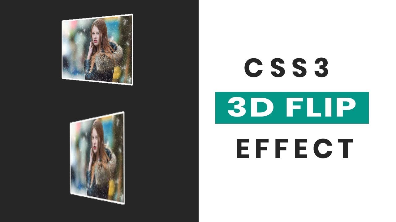 CSS3 3d flip image hover | CSS3 Animation Snippets - YouTube